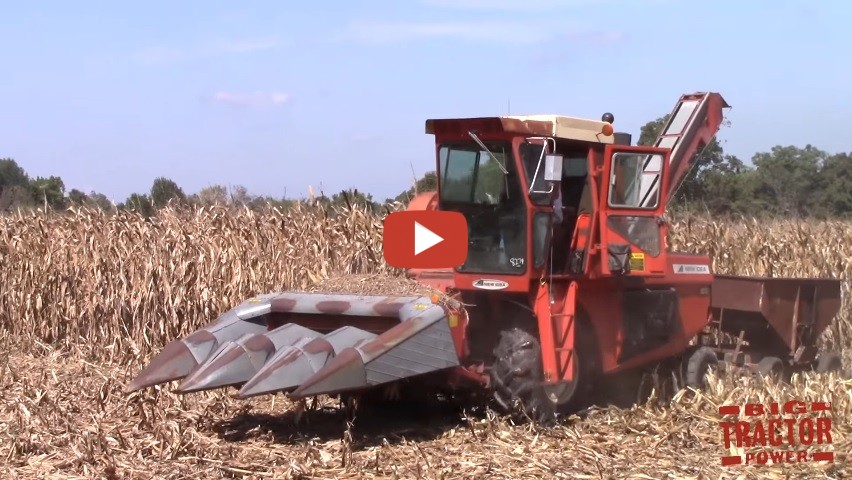 New Idea 708 UNI-System Corn Harvest -- bigtractorpower