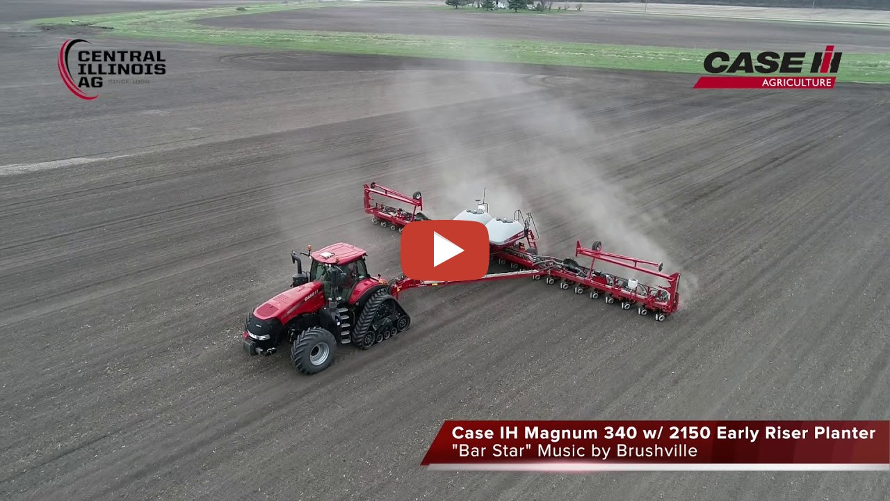 2018 Corn Planting in IL, Case IH Magnum RowTrac with a Early Riser ...