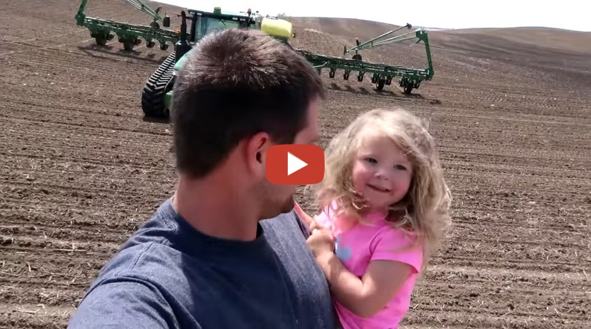 MN Millennial Farmer — Farm Girls Visit Their Dad in the Tractor! My ...