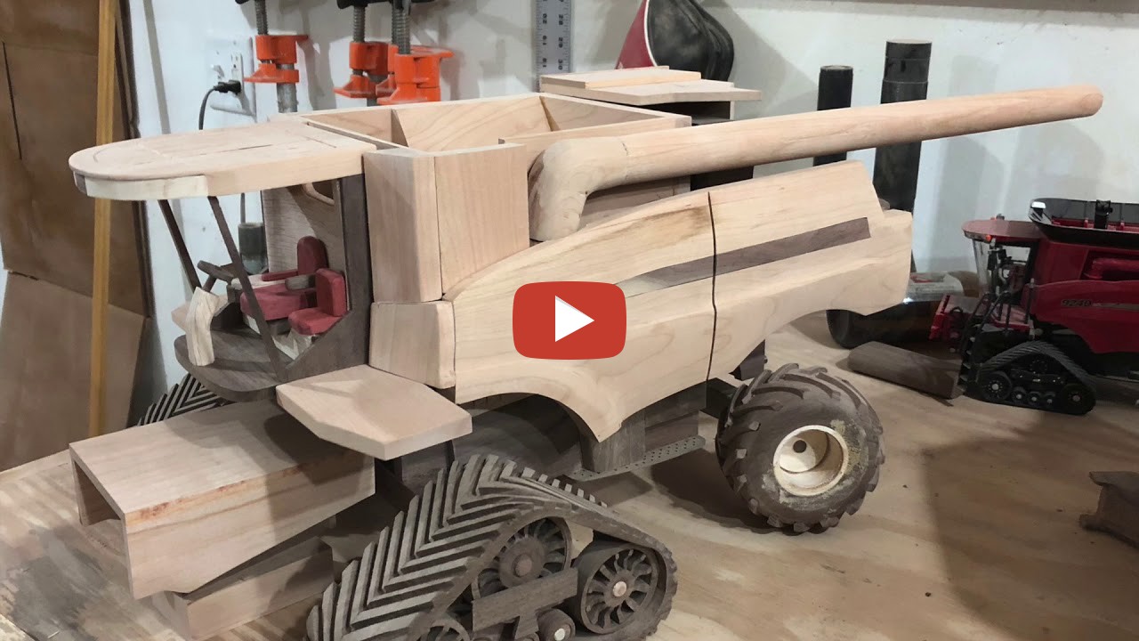 Building Wooden Case IH 8230 & 9240 Combine Models. A slideshow of the ...