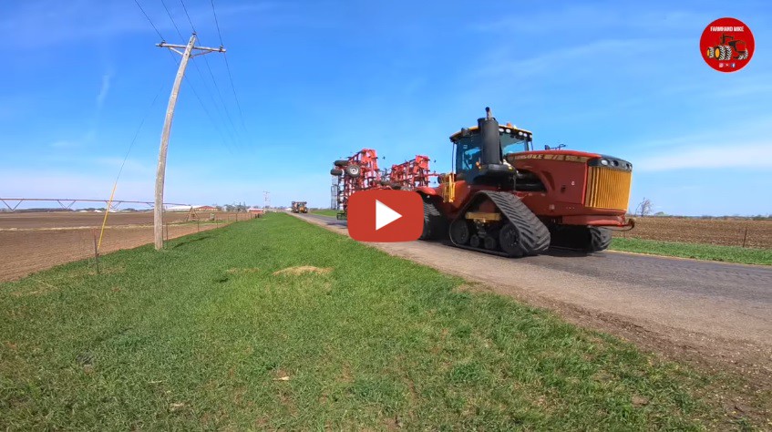 Mike Less - Farmhand Mike -- Versatile 550 Delta Track pulling a 55 ...