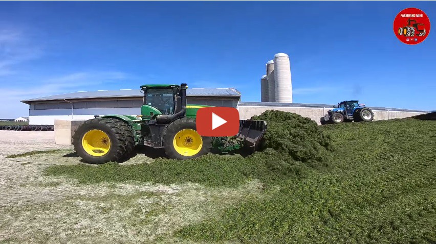 Mike Less - Farmhand Mike -- Keller Farms in Burkettsville Ohio mowing, merging, chopping and ...