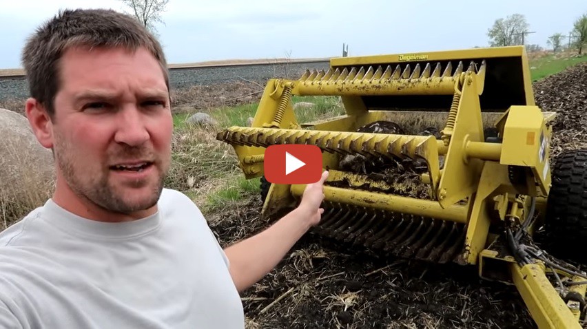 MN Millennial Farmer -- How our Rock Picker Works -- Using our Degelman ...