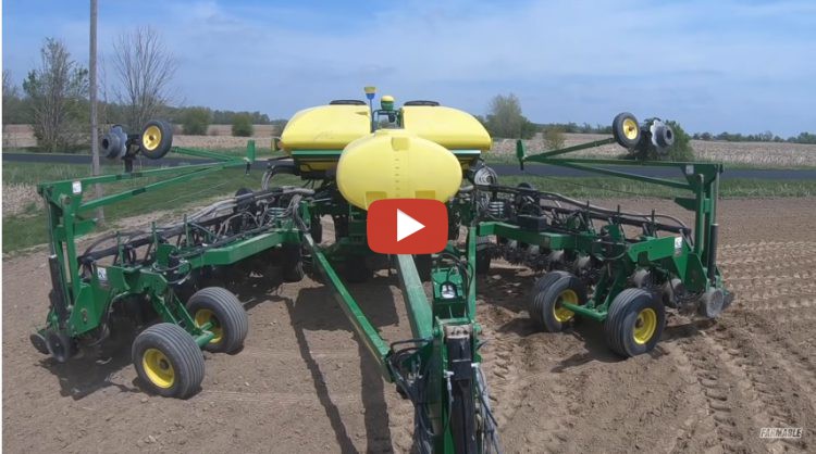 Planting Soybeans with John Deere Tractor and Planter & Taking Summer ...