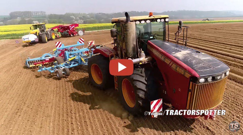 Versatile 405 & JCB Fastrac 8330 | Cultivating & Planting | Unique en ...