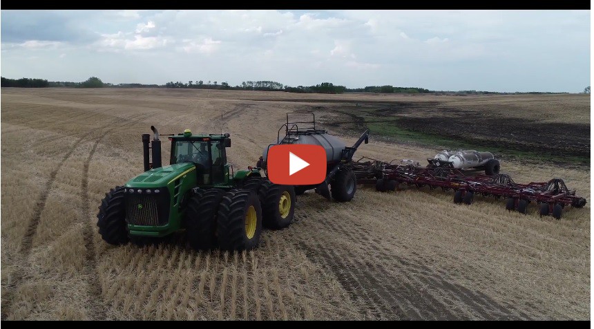 Air Seeding in Southern Saskatchewan -On the outskirts of Theodore ...