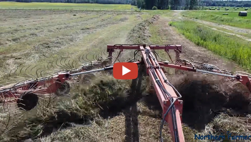 Raking Hay To Baling Hay. All in 2 Days Work!! Almost 3/4 done ...