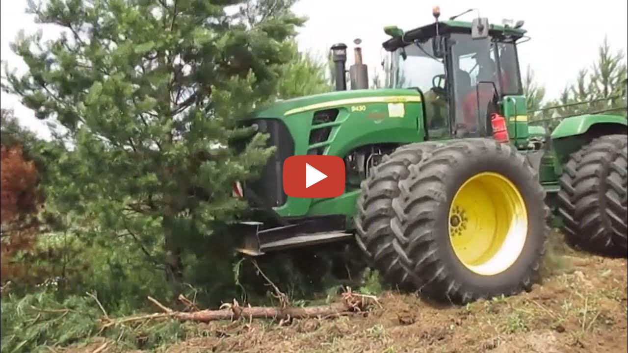 Extreme Tractor Tree Plowing Forest Field Root Plow | Brush Clearing ...
