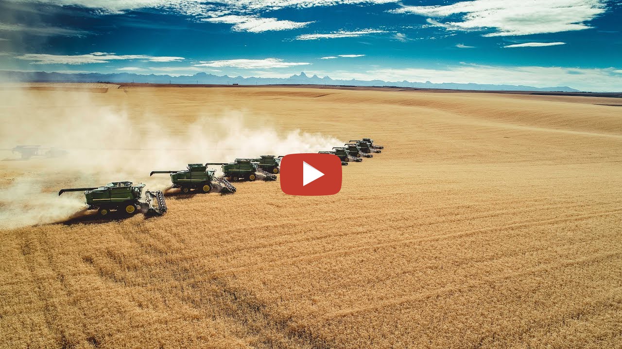 Ten combines at Crapo Farms finishing up wheat harvest!! IDAHO Wheat ...