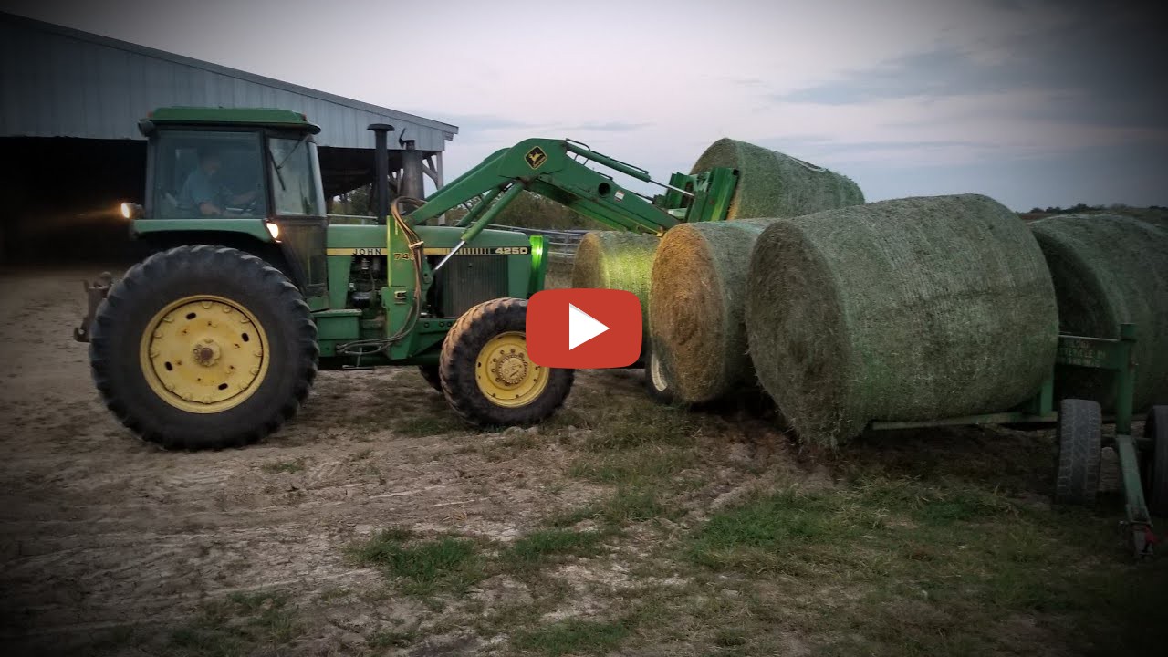 The Day is Done When The Work Is Done Loading and Hauling Bales -- The ...