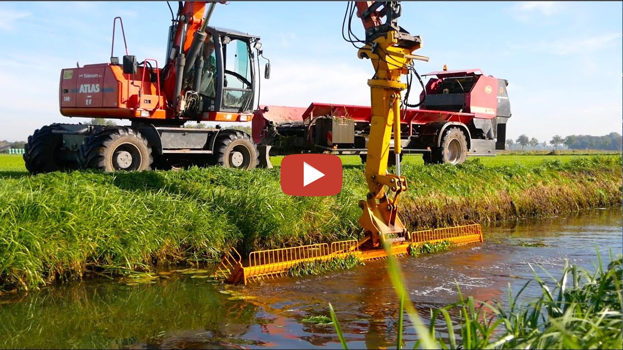 Ditch Cleaning and Collecting Vegetation in one pass. | Atlas mobile ...