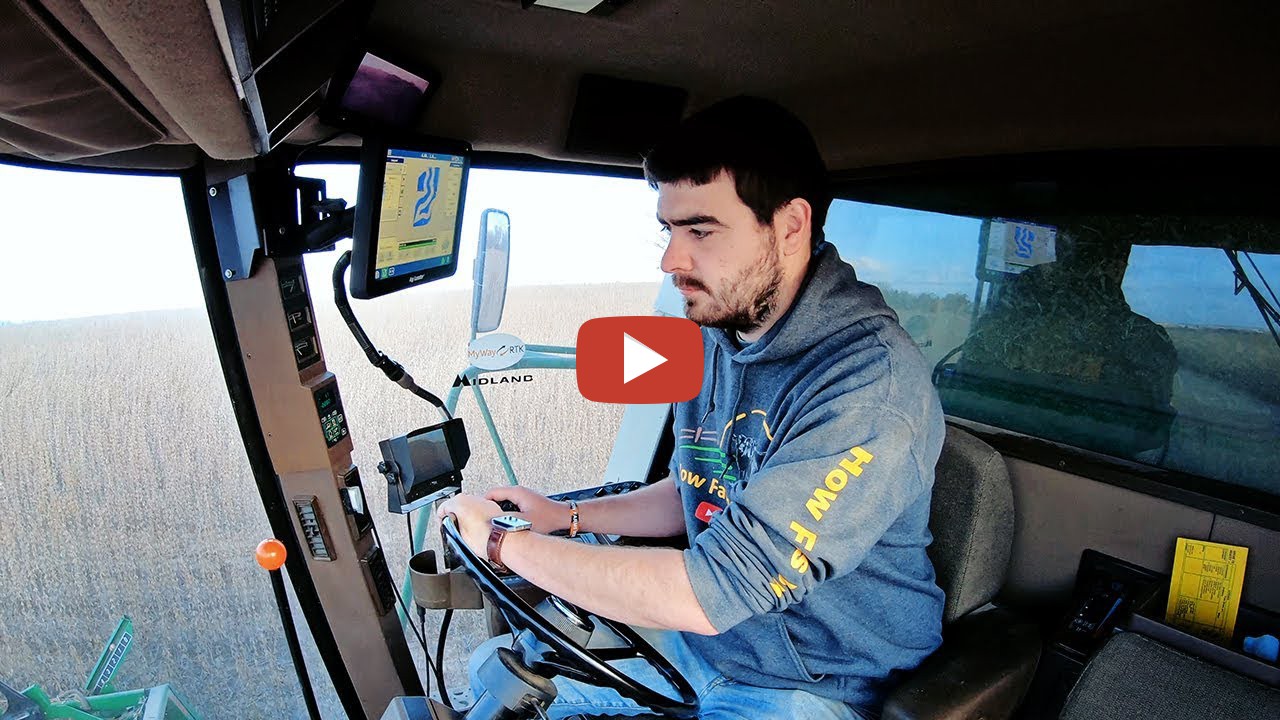Ryan harvests his 26 acre soybean field! -- How Farms Work