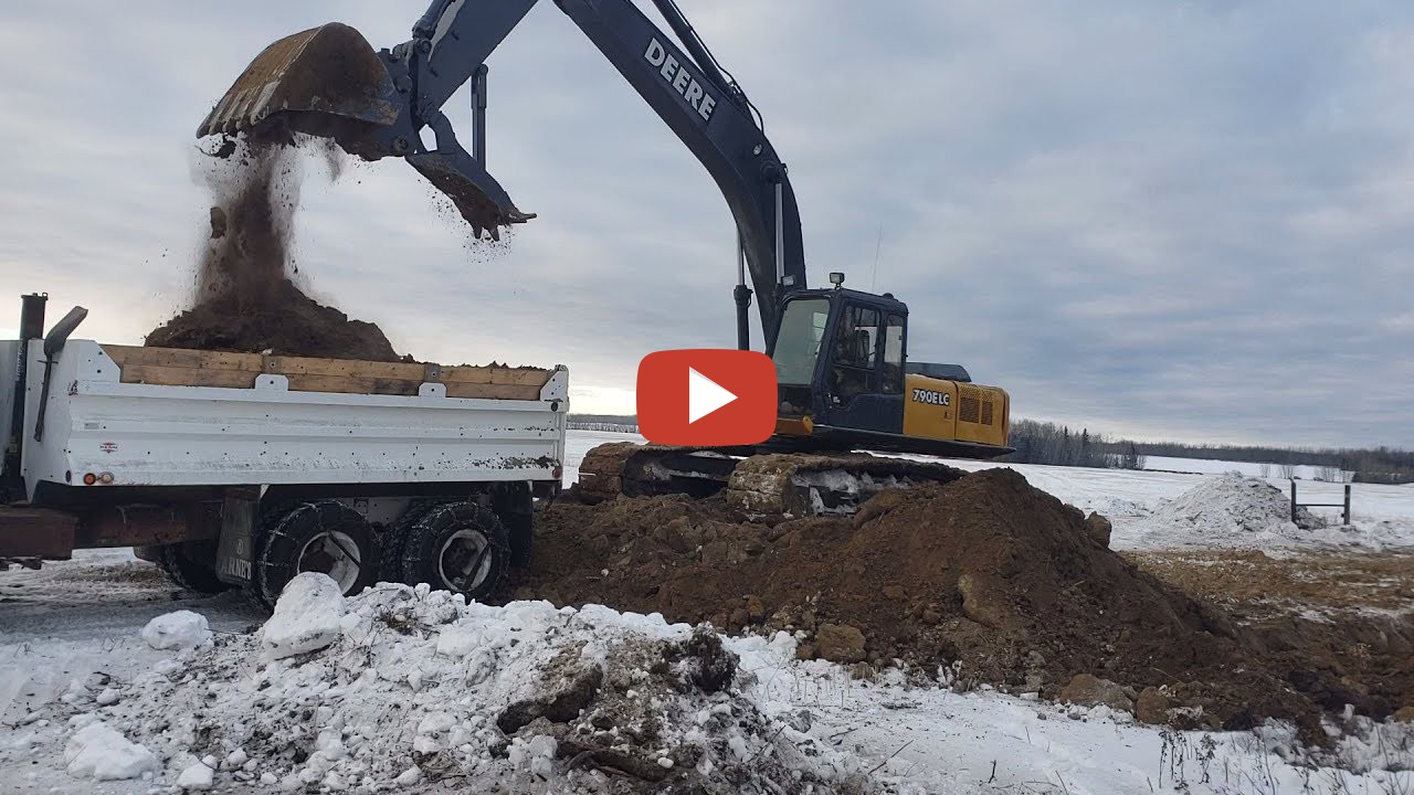 Digging a Ditch 2 Winter dirt moving! I continue on the Ditch Project ...