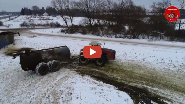 Mike Less - Farmhand Mike -- Versatile 485 tractor pulling a liquid ...