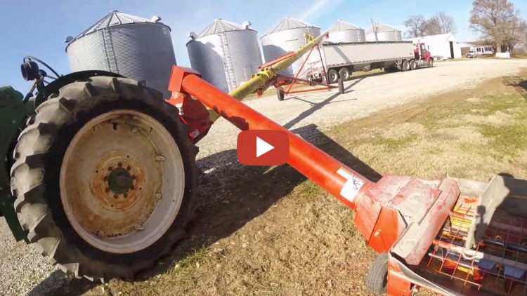 Loading Corn 2019 with a Oliver tractor -- Jeff Reymond