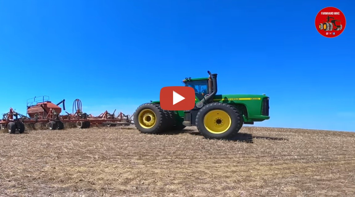 Mike Less - Farmhand Mike -- Seeding Spring Wheat last June in ...