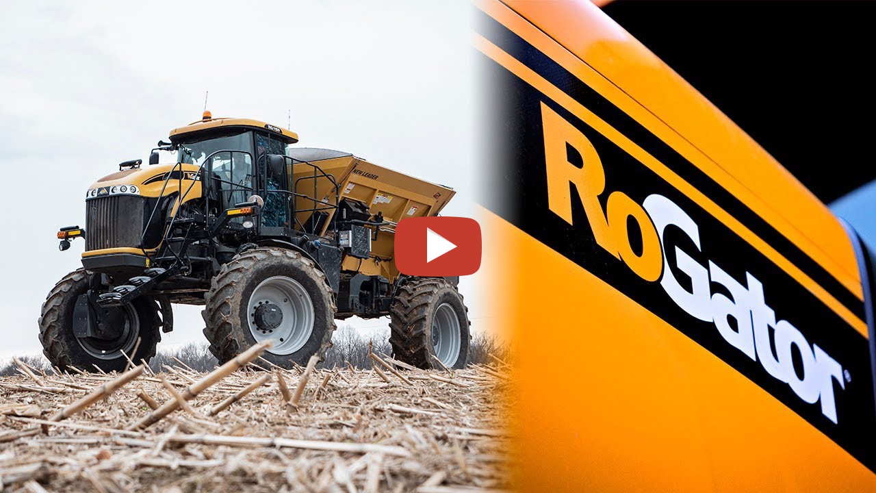 First Farm to Broadcast Fertilizer - RoGator 1300 with a explanation ...