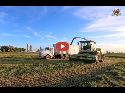 J-MAR Farms out of Piqua Ohio as the chop rye with one of their Claas ...
