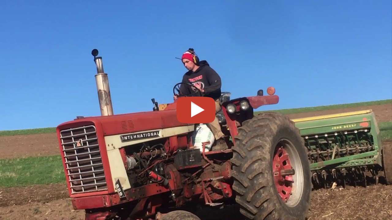 Planting Timothy and Alfalfa in April on a Wisconsin Dairy Farm ...