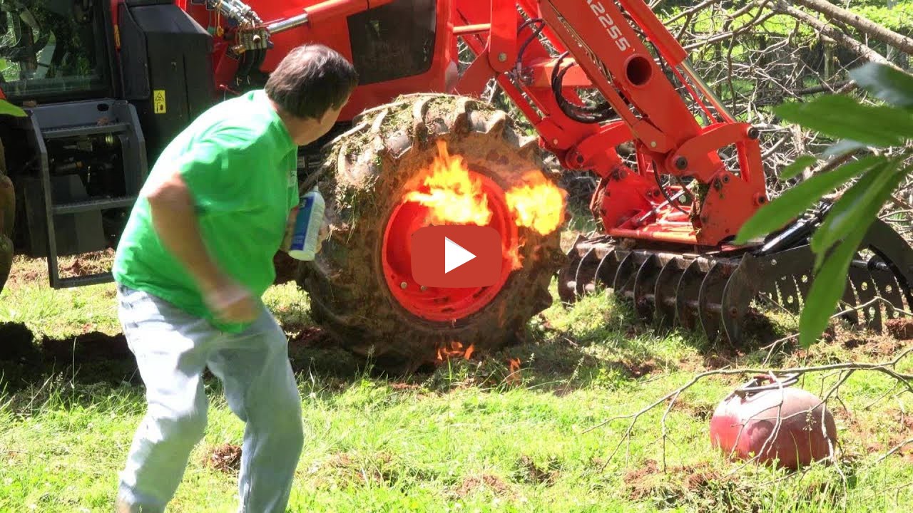 Tractor Tire BLOWOUT and How To Fix!!! -- EverythingAttachment