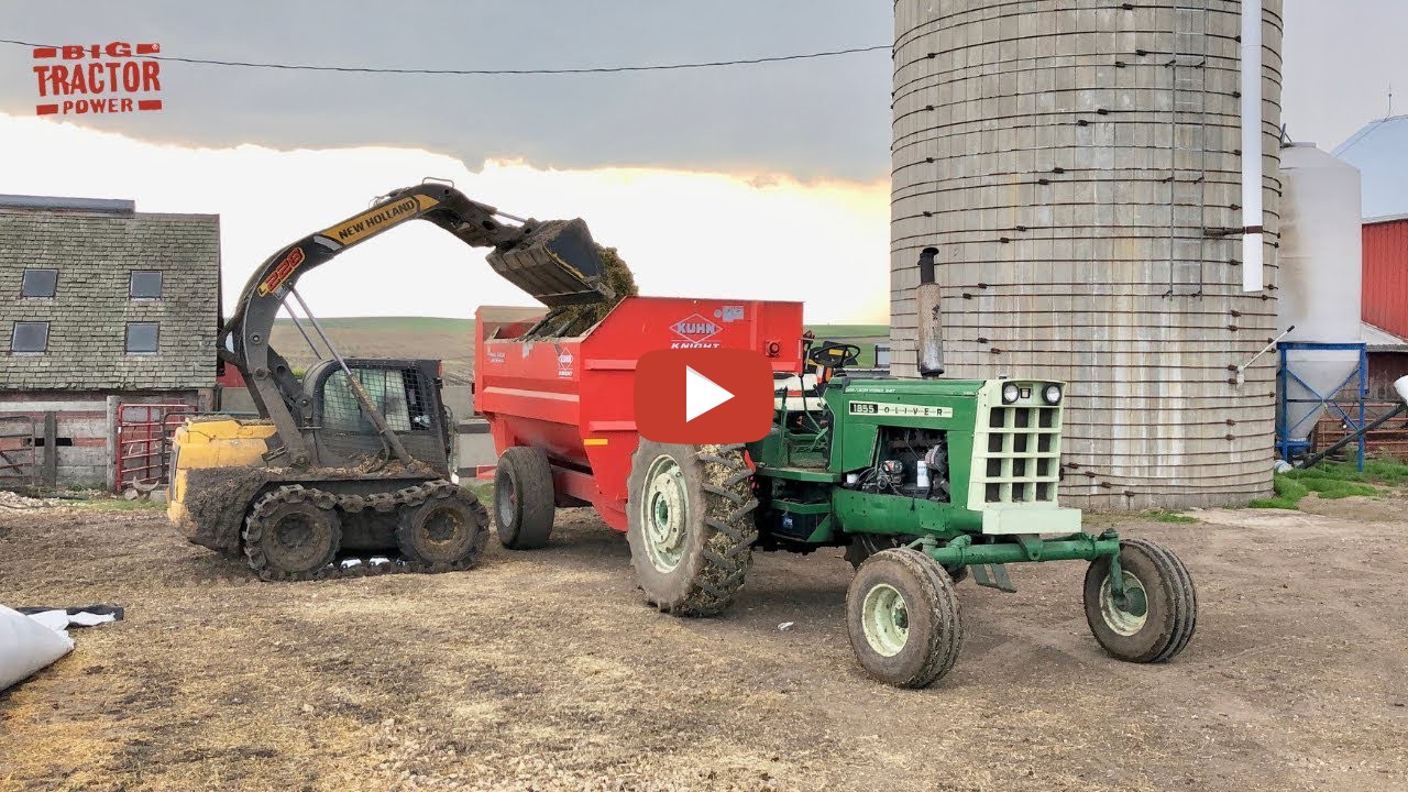 bigtractorpower -- An Iowa dairy farm with a 92 hp Oliver 1855 tractor ...