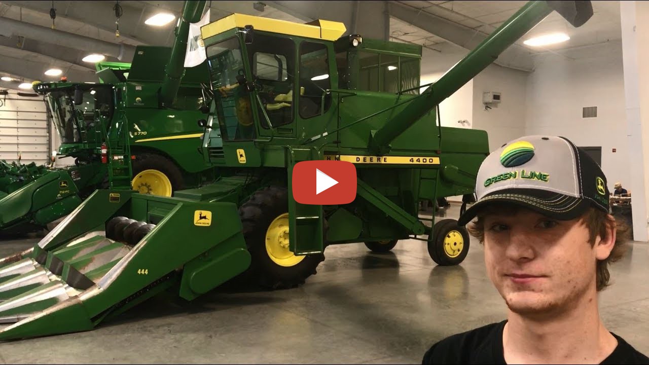 Machinery Pete - Kyle Pullen, owner of a 1975 John Deere 4400 combine ...