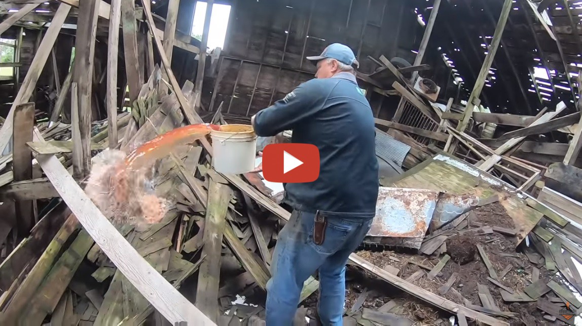 Sonne Farms - Dad lit the barn on Fire! This old barn was a hazard for ...