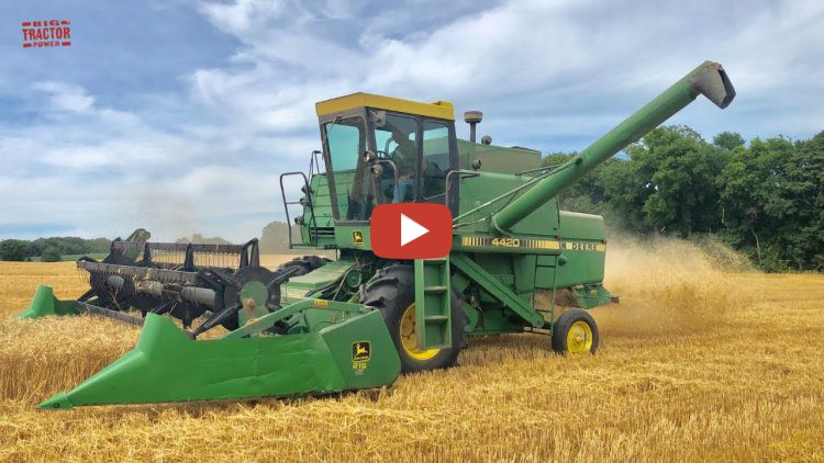 bigtractorpower -- John Deere 4420 combine. This classic combine is ...