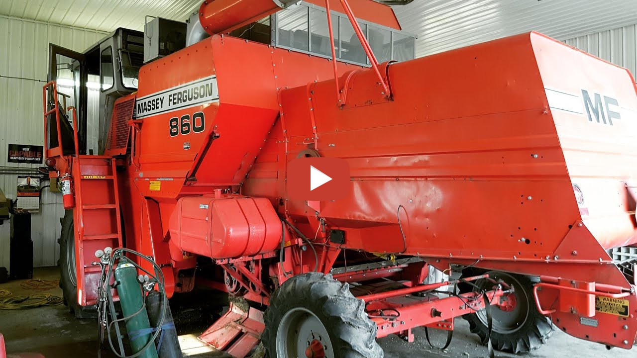 Fixing the Massey Ferguson 860 sieves, cutting and trucking hay!! John ...