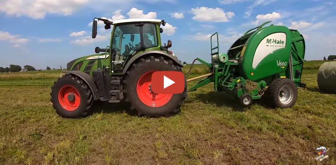 Mike Less - Farmhand Mike - Fendt model 516 tractor pulling a McHale ...