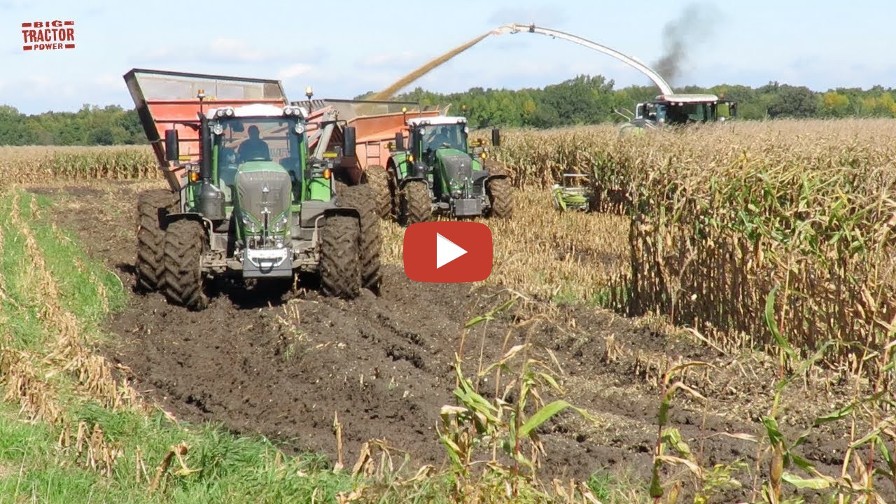 bigtractorpower - Wisconsin -Muddy - 884 hp Claas 980 Jaguar self propelled forge harvester ...