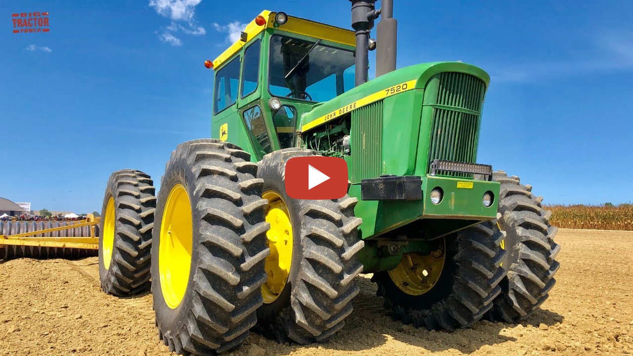 bigtractorpower -- John Deere 7520 4wd tractor. See and hear this 175 ...