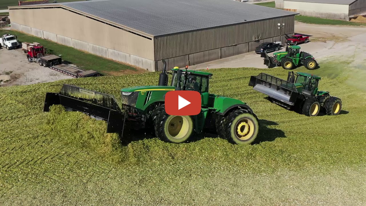 Jim Baltz - Packing the corn silage pile at Stone Ridge Dairy Farm in ...
