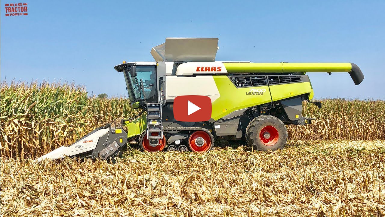 bigtractorpower -- A model year 2020 CLAAS 7500 Terra-Trac class seven 402 hp 385 bu. combine ...