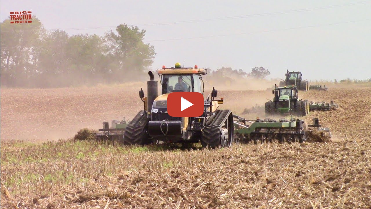 bigtractorpower -- DISKING 1,000 ACRES PER DAY | 8 Tractors Totaling ...