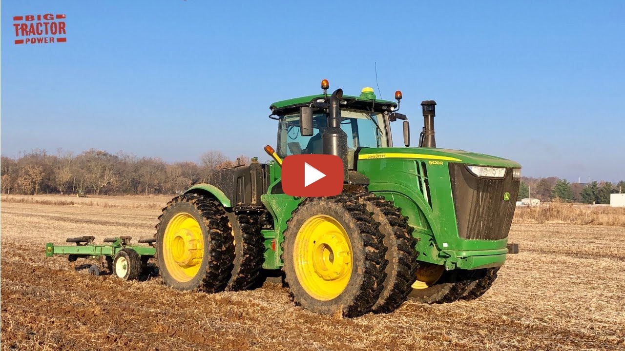bigtractorpower - 420 hp John Deere 9420R 4wd Tractor subsoiling 18 inches deep with a 7 shank ...