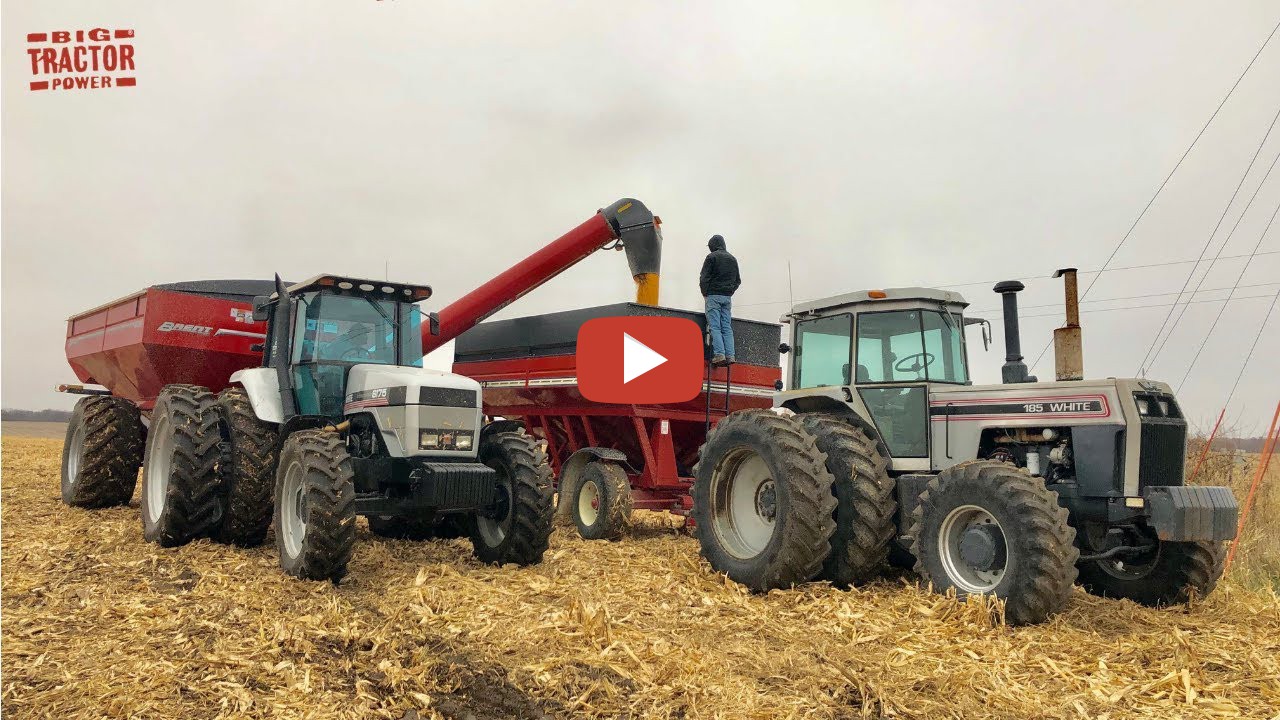 bigtractorpower - Iowa corn field with a Gleaner S68 combine and AGCO ...
