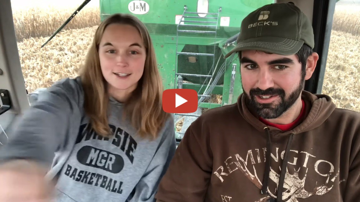 Today I’m training the best looking grain cart driver we’ve ever had ...