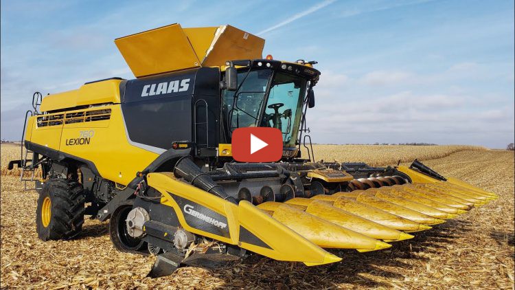 Millennial Farmer -- Harvesting Corn With a New Claas Combine. Ziegler ...