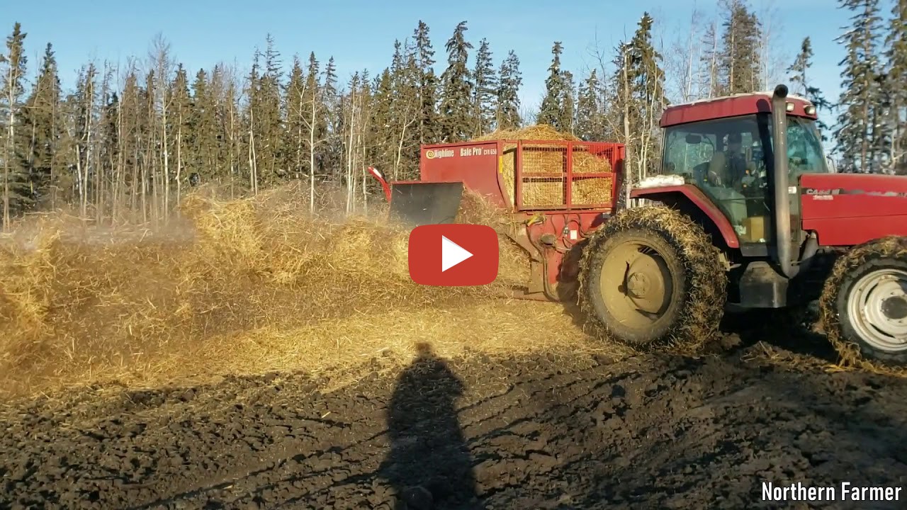 Northern farmer -- Building fences And Spreading Straw ...Finished ...