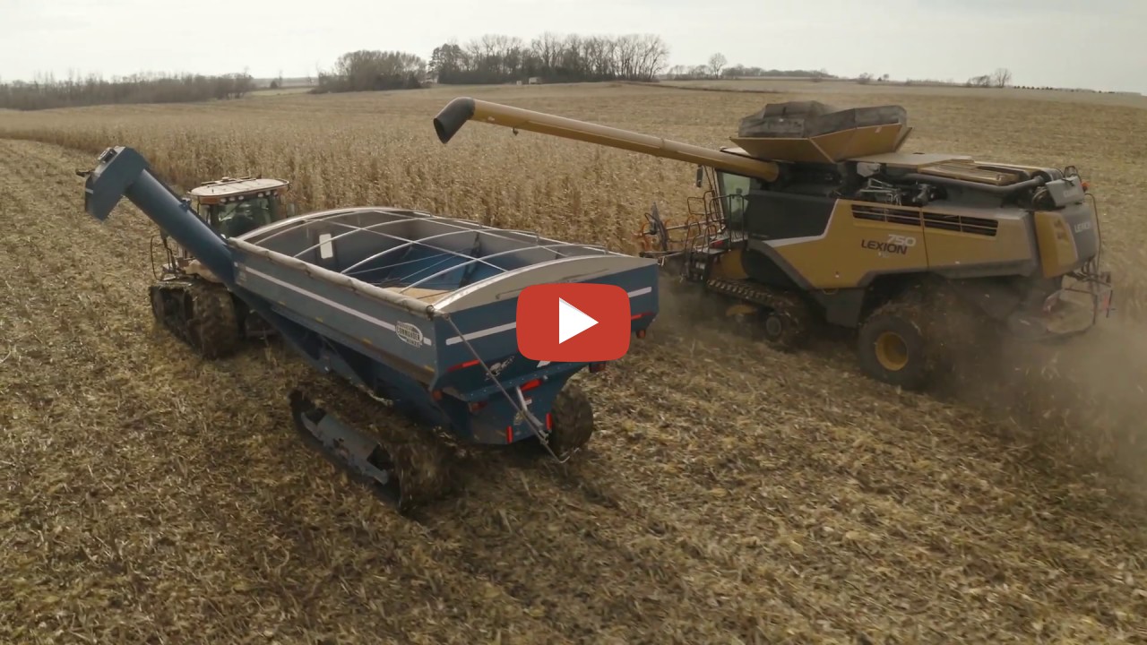 Claas Lexion 750 --Corn harvest 2019 in South Dakota -- Jim Esser