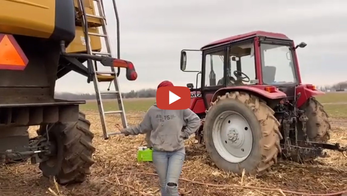 Claas Combines - Harvest Clean Up - Combines are blown off and soybean ...