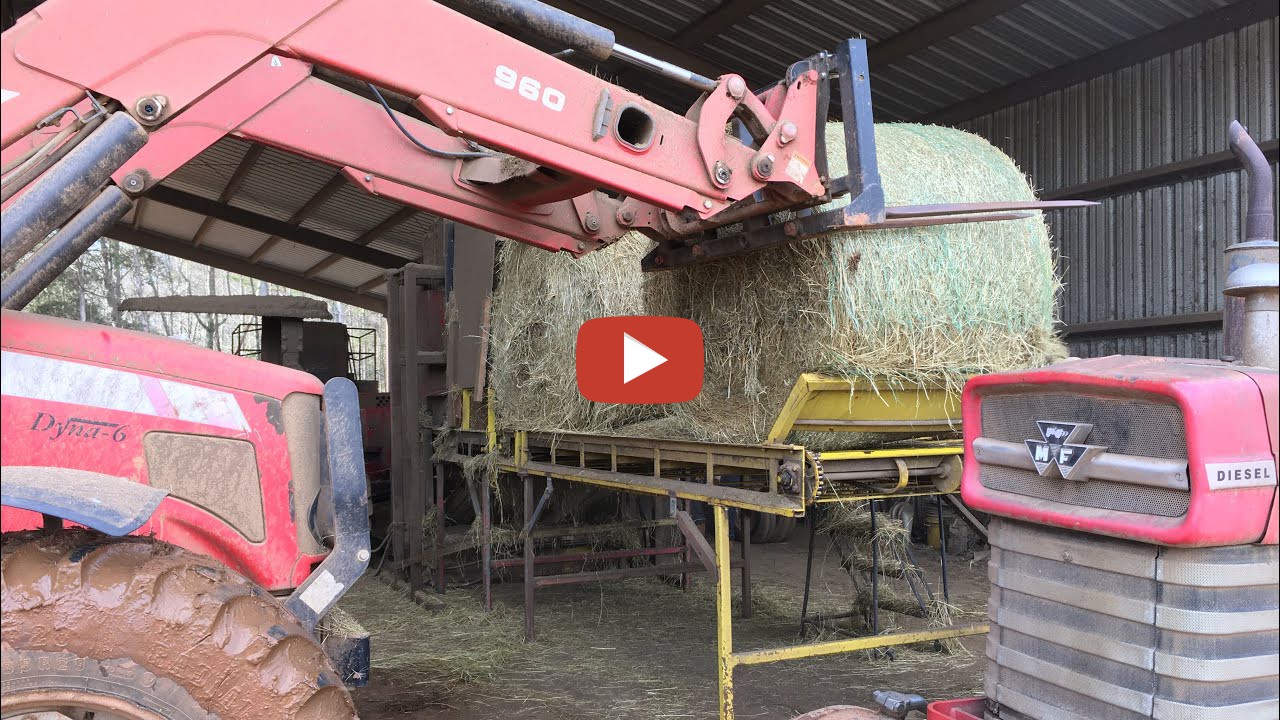 Gerrald Farms - Rebaling Hay & a Bale Baron. Nance Tractor & Implement. 4245 P Bale Baron. They ...