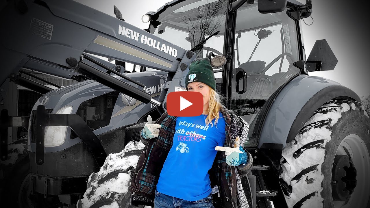 WT Farm Girl Videos - She Plowed the FIRST REAL SNOW of 2019 - It might ...