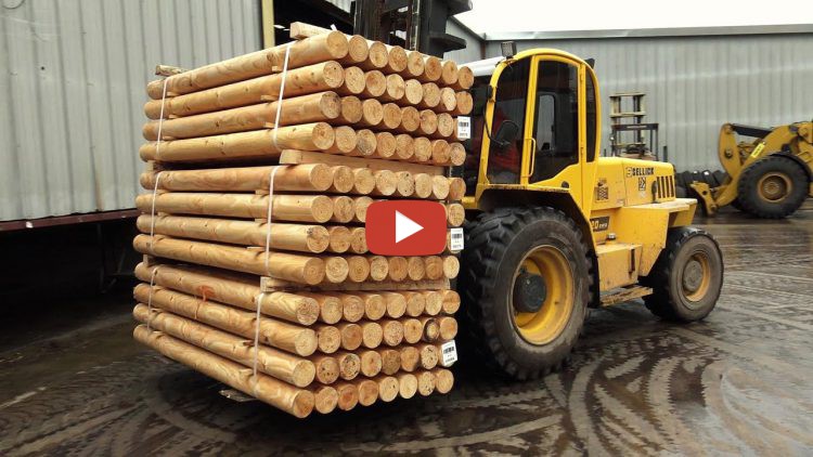 How Wood Fence Posts are Made! We'll tour American Timber and Steel's ...