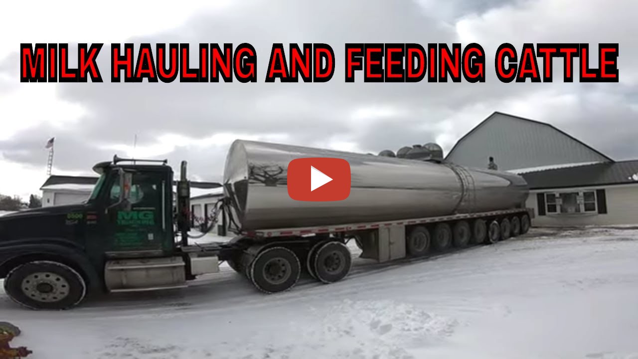 We show you the milk hauler coming and pumping out the milk, then off ...