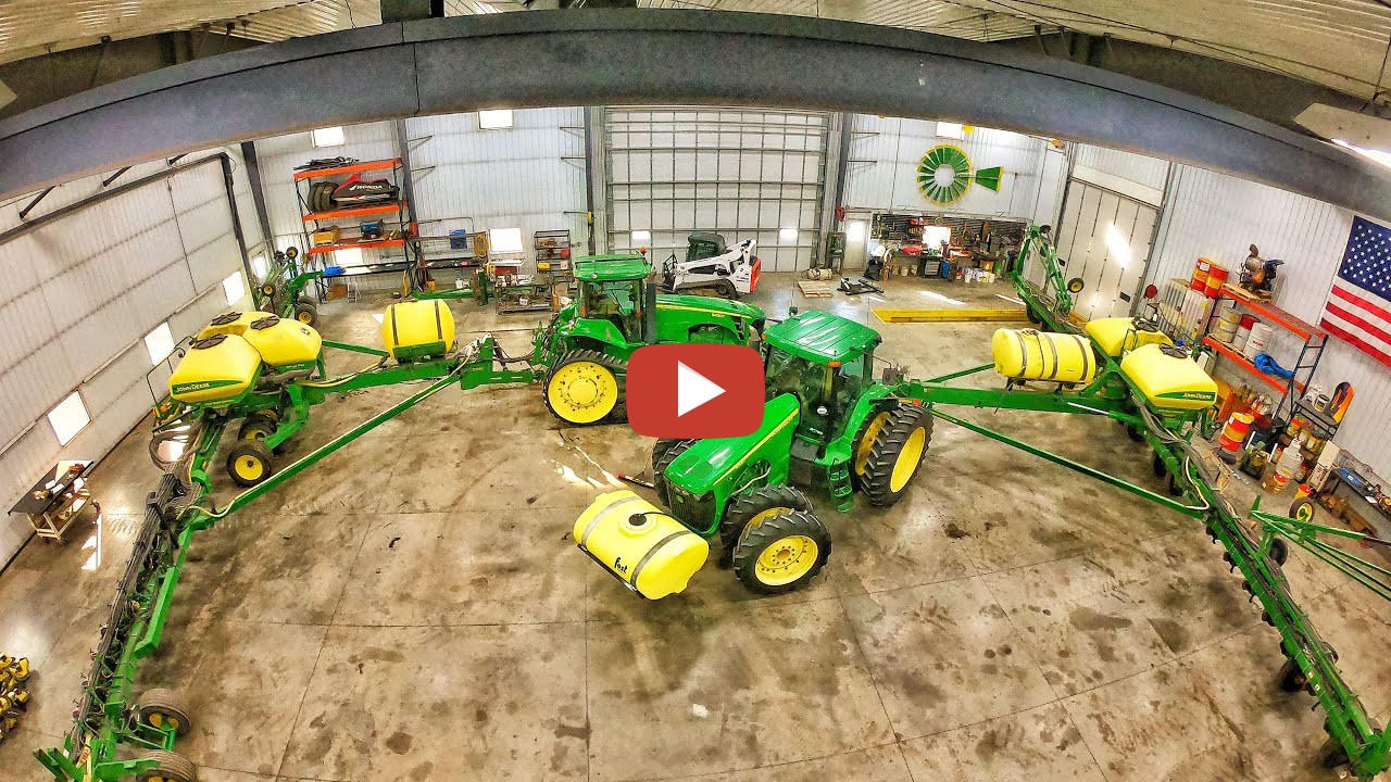 Larson Farms -- Two 60Foot Planters Fit In The Shop Unfolded -- Chet ...