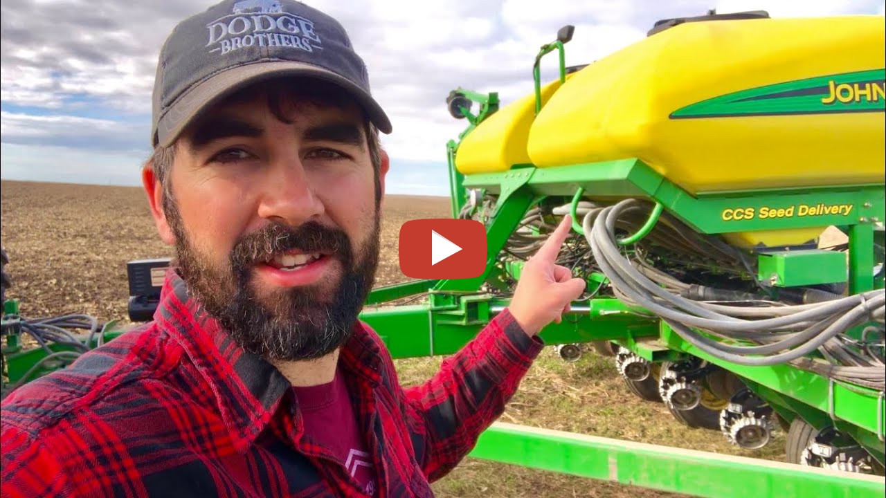 A farmer explains how a modern corn planter works. The time is finally ...