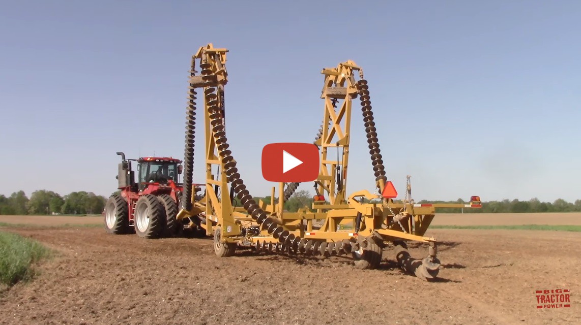 bigtractorpower -- In the field with a new 45ft Humdinger 455 CDH chain disk harrow and 420 hp ...