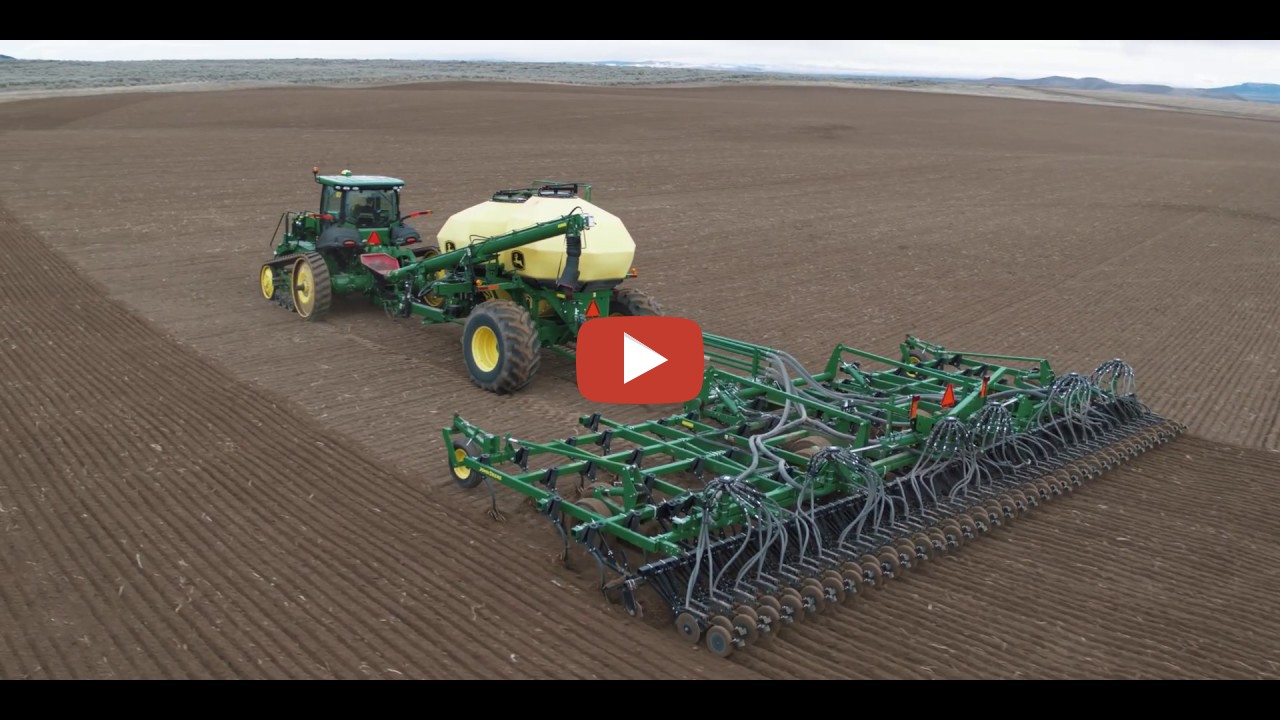 Crapo Farms planting wheat with John Deere equipment, getting the first ...